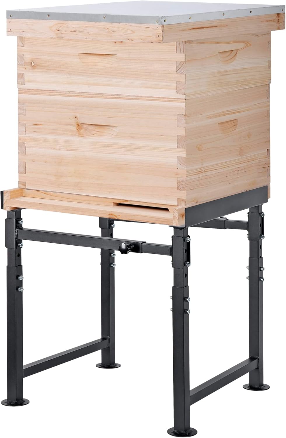 Neorexon Adjustable Metal Hive Stand - 2Pack, Sturdy Beehive Stand ...