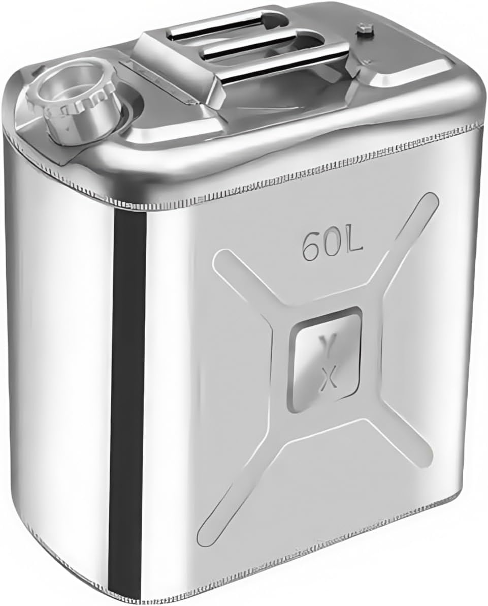 Amazon.co.jp: NIGOEガソリン携行缶 ステンレス製ガソリンバレル ステンレス ガソリン缶 ガソリン携行缶10L/20L/30L/40L/50L/60L緊急用携行缶 持 ち運び ...