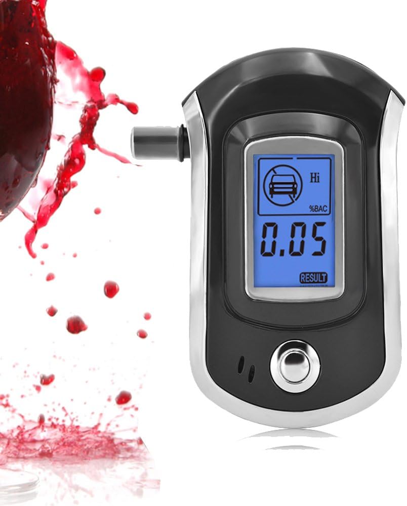 Amazon.com: Alcohol Tester, Mouthpieces Personal Breathalyzer Digital ...