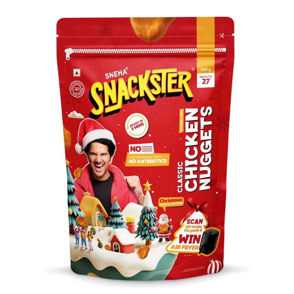 Sneha Snackster Classic Chicken Nuggets-500g : Amazon.in: Fashion