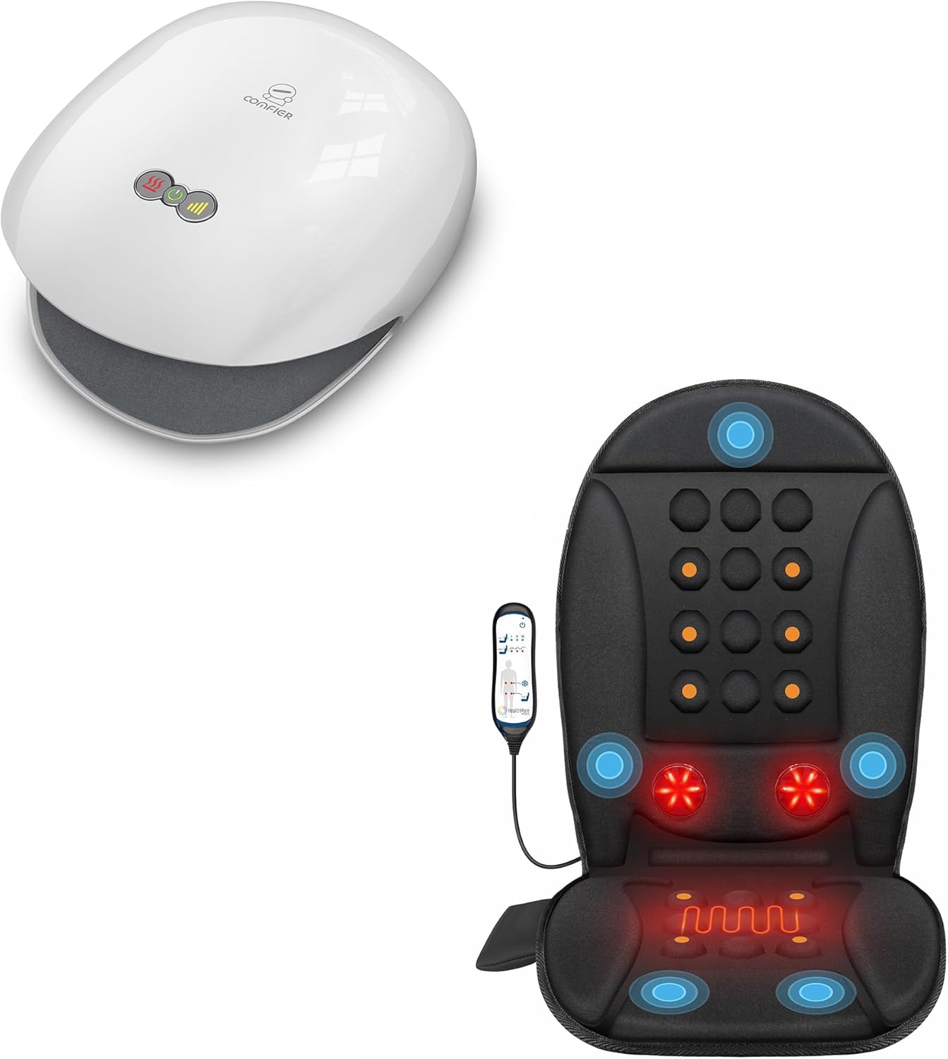 Amazon.com: COMFIER Wireless Hand Massager with Heat & Vibration Back ...