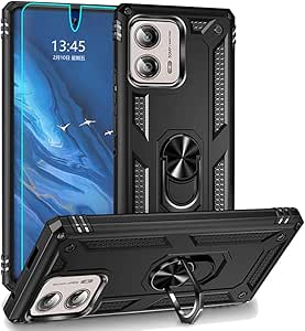 Amazon.com: Motorola Moto Edge Plus 2023 Case with HD Screen Protector, Military-Grade Metal ...