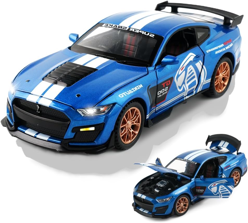 Amazon.com: chengchuang Ford-Mustang Toy Car for Boys, 1/32 Scale Die ...