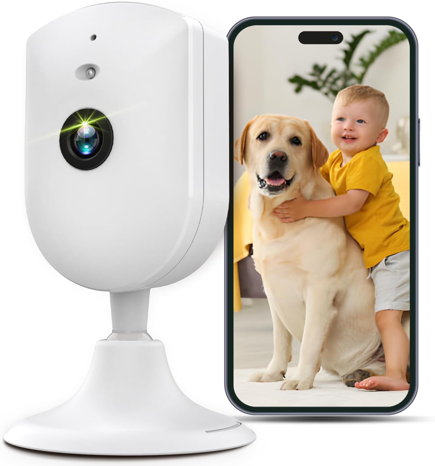 Amazon.com : VIMTAG Indoor 3.5K/6MP 2.4G WiFi Wired Plug-in Camera for ...