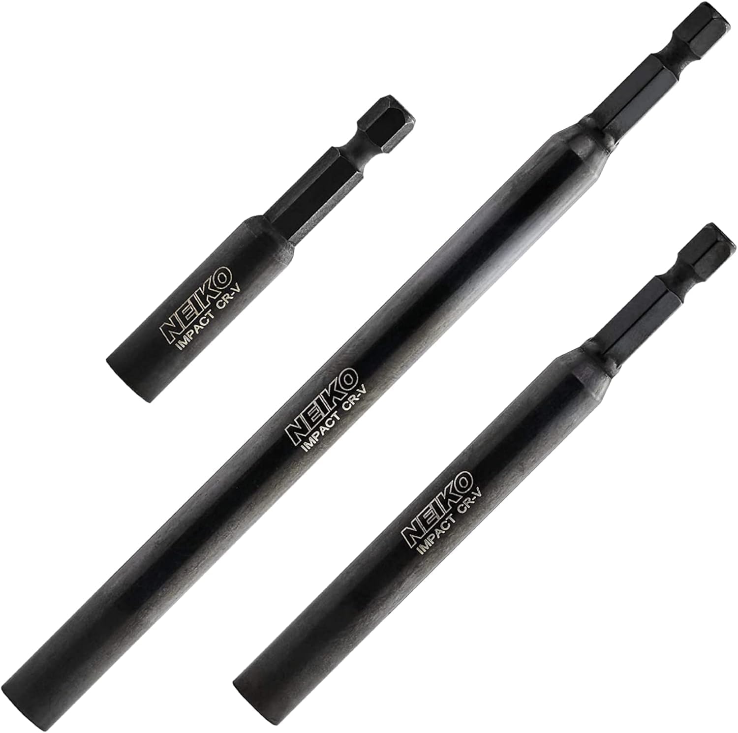 NEIKO 11403A Magnetic Bit Holder Set | 3 Pieces - 2-3/8, 4, and 6 ...