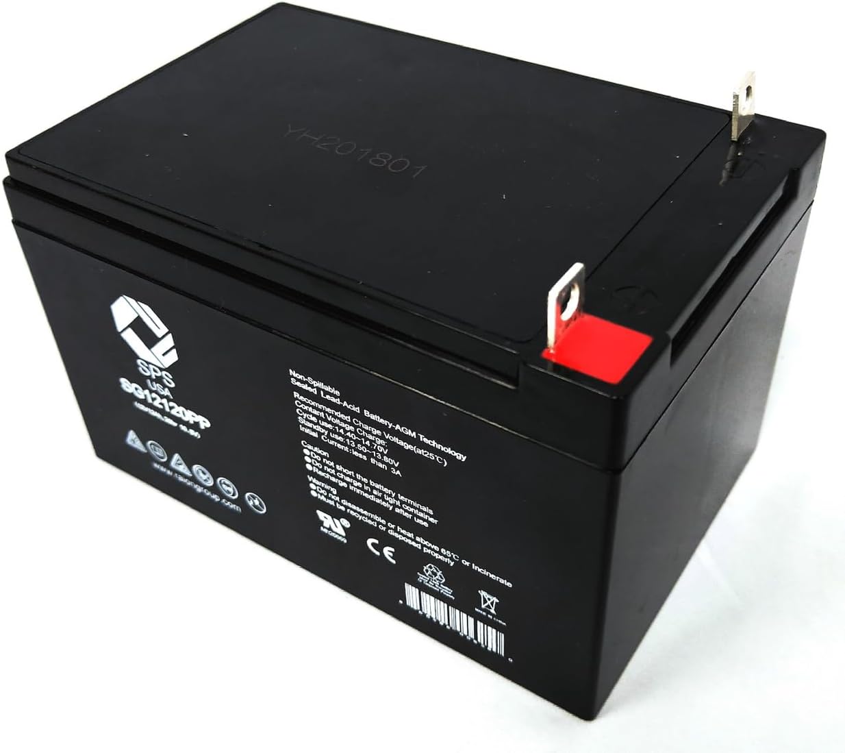 Amazon.com: SPS Brand 12V 12Ah Replacement Battery for Duracell ...