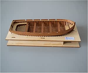 Amazon.com: For Videos 1:48 Laser Cut Wooden Lifeboat Model Kit DIY ...