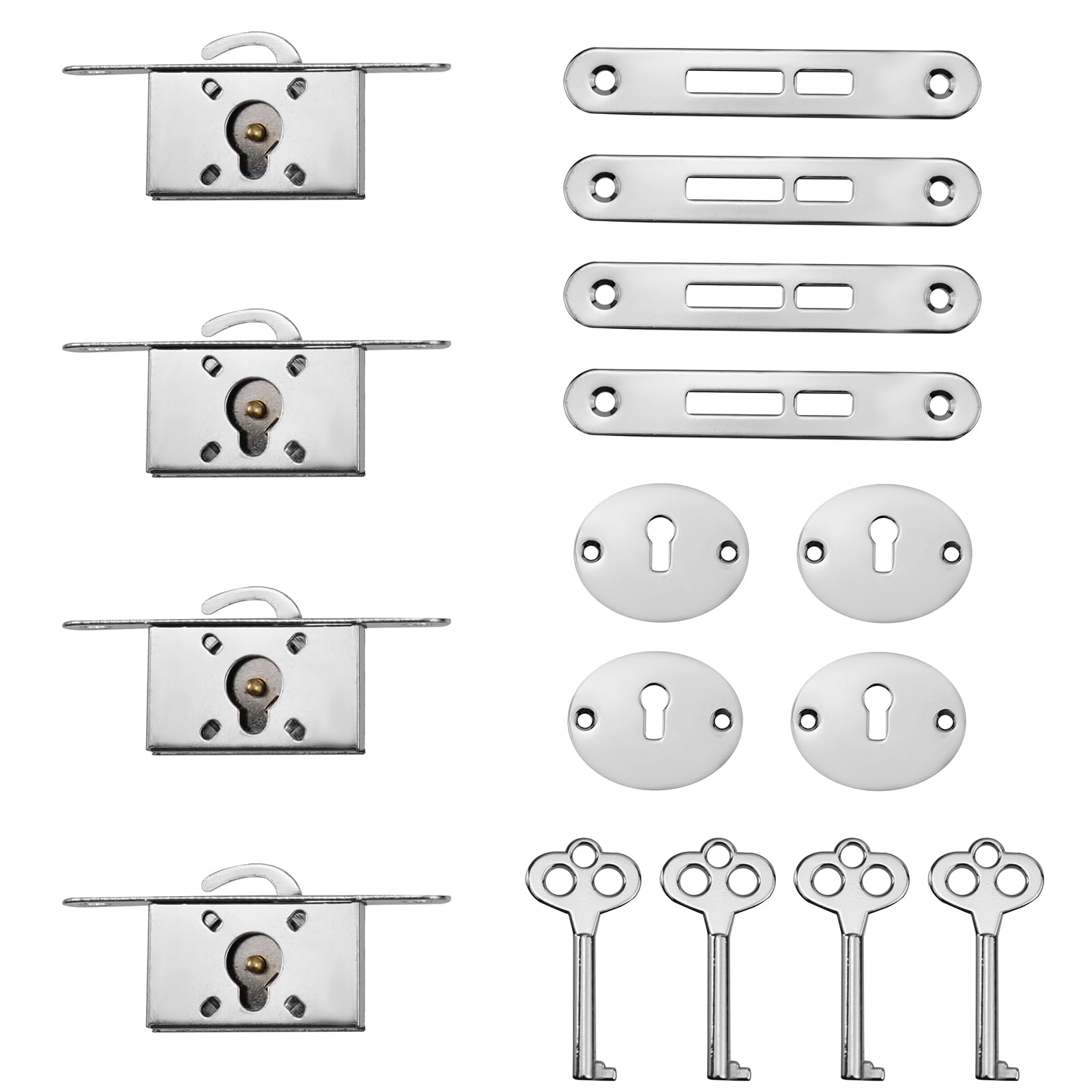 LC LICTOP Decorative Jewelry Case Lock Cylinder Cabinet Lock Antique ...
