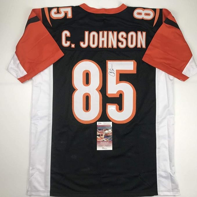 Autographed/Signed Chad Johnson Ochocinco Cincinnati Black Football ...