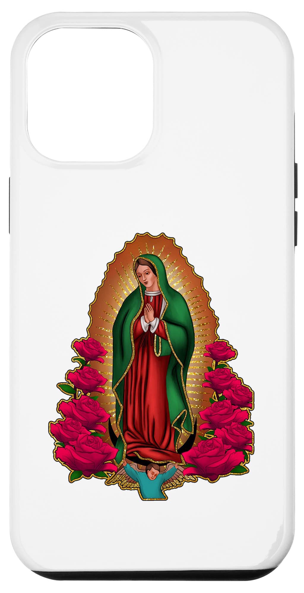 Amazon.com: iPhone 12 Pro Max Our Lady Virgen De Guadalupe Virgin Mary ...