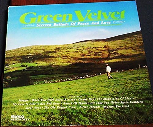 Green Velvet Irish Songs Sweet Sixteen Maggie Danny Boy etc Songs Music ...