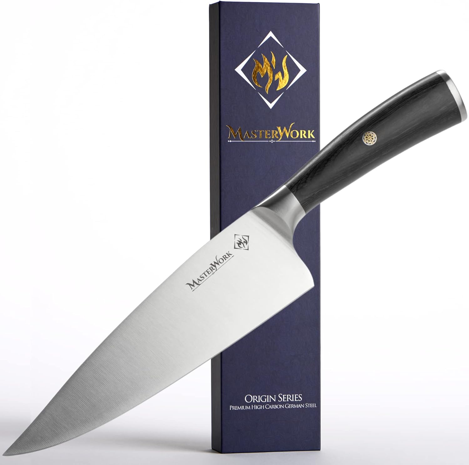 Amazon.com: MasterWork Origin Series Chef Knife - 8 Inch Full Tang ...
