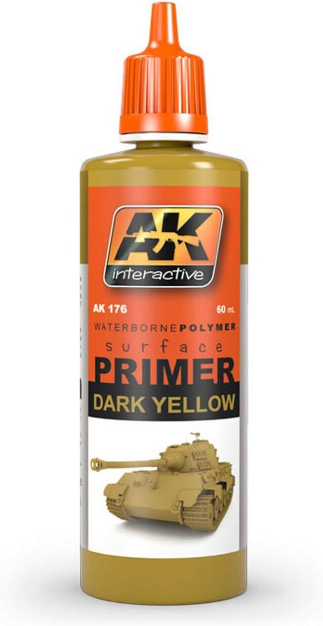 Amazon.com: AK Interactive Dark Yellow Primer - Plastic Model Paints ...