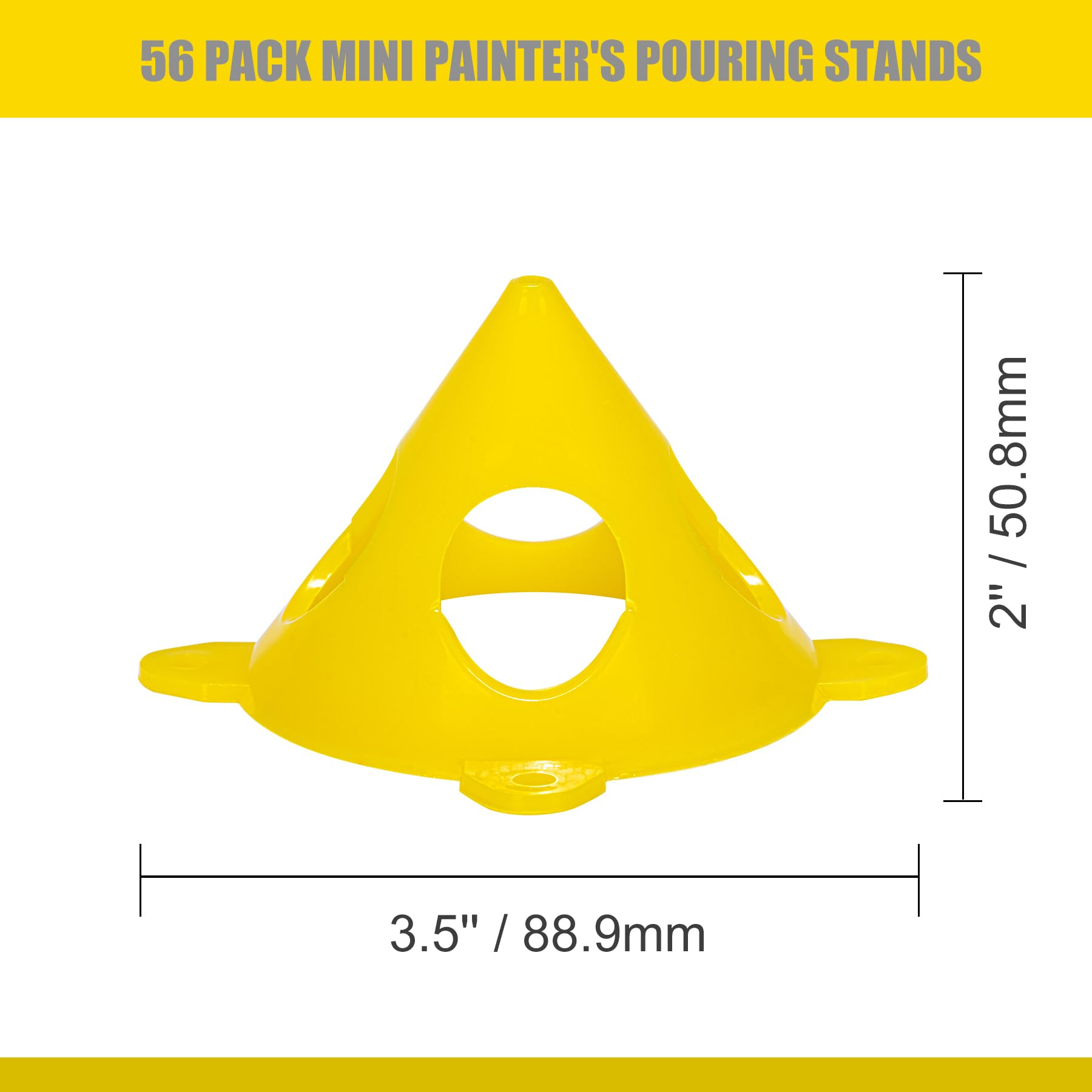 Snapklik.com : 56Pack Pyramid Stands Painters Painting Stands, Mini ...