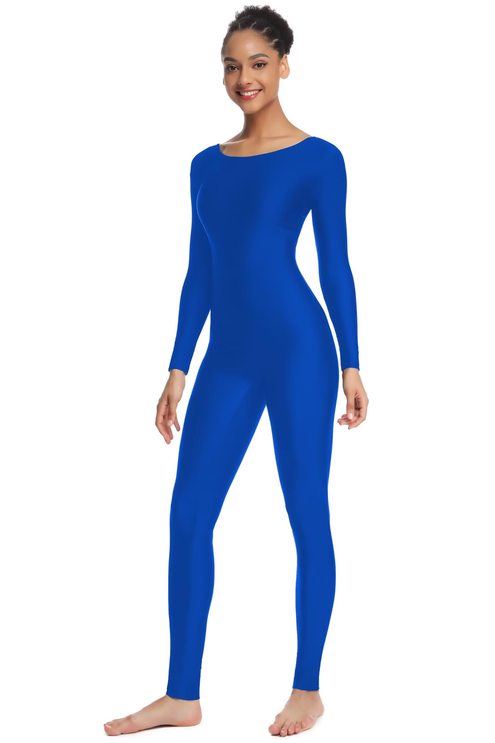 Snapklik.com : Womens Long Sleeve Unitard Dance Costume Spandex Full ...