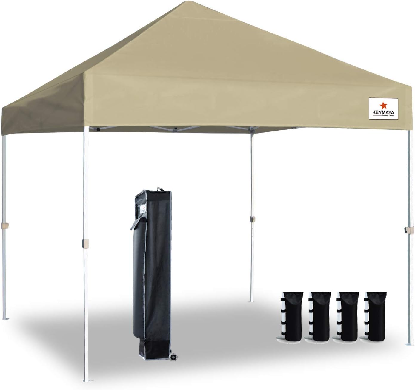 Amazon.com : Keymaya 10'x10' Ez Pop Up Canopy Tent Commercial Instant ...
