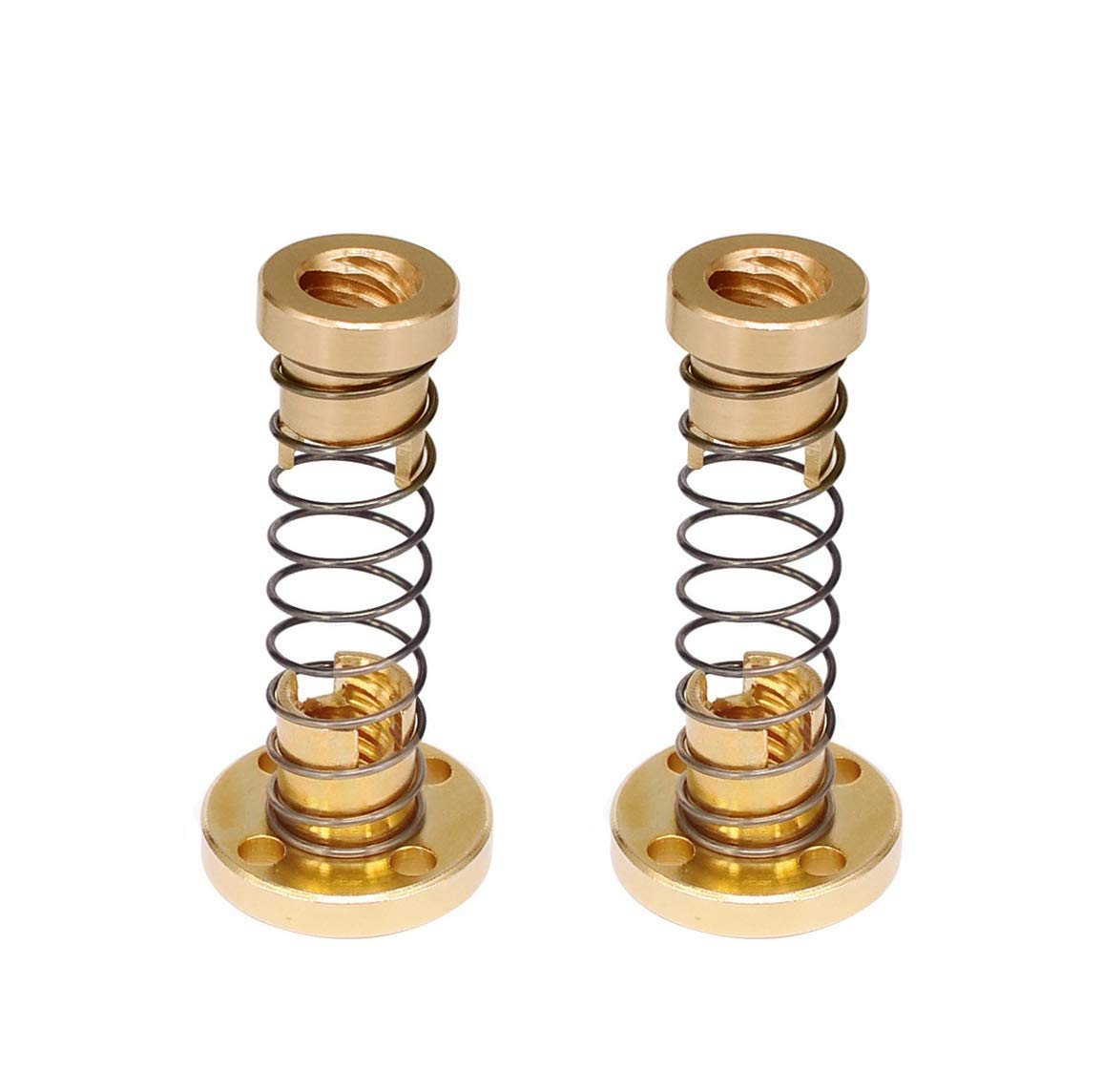 2-Pack T Thread T8 Anti Backlash Spring Loaded Nut Elimination Gap Nut ...
