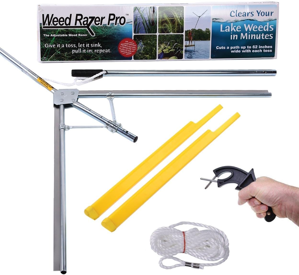 Jenlis Weed Razer Pro, Lake Weed Cutter, Large Pond Aquatic Plant ...