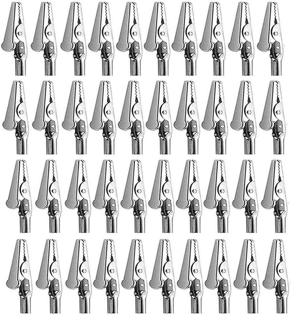 Maxmoral 15pcs Metal Alligator Clips, 1/2 inch Width 5/16 inch Capacity ...