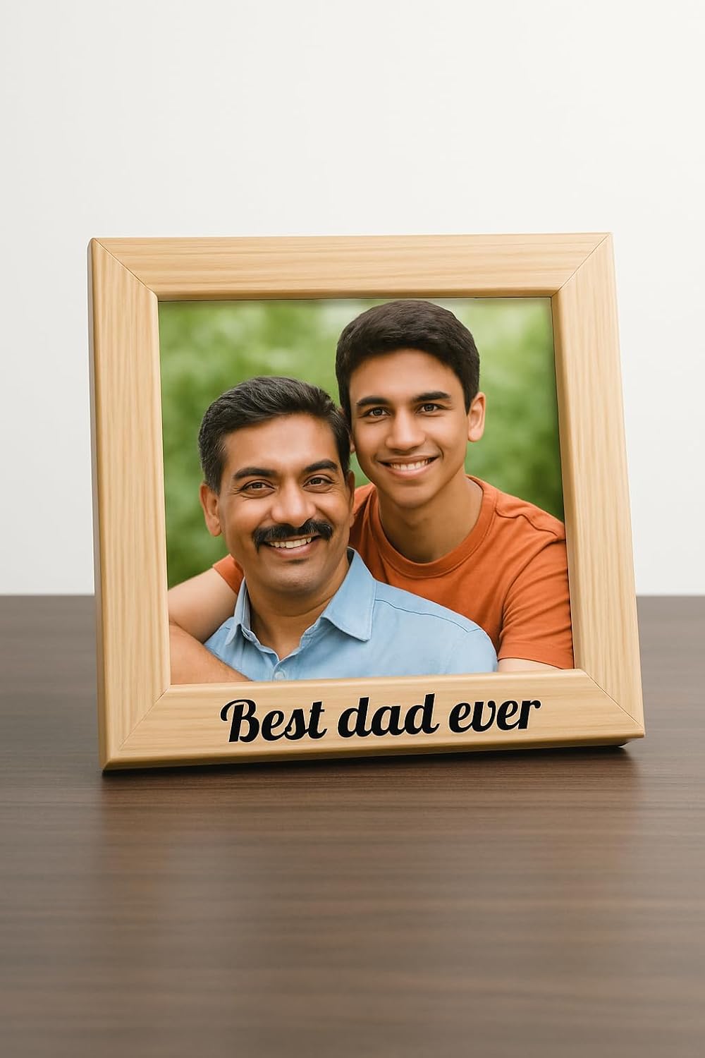SINCE 7 STORE Best Dad Ever Custom Tabletop Photo Frame – Personalized ...