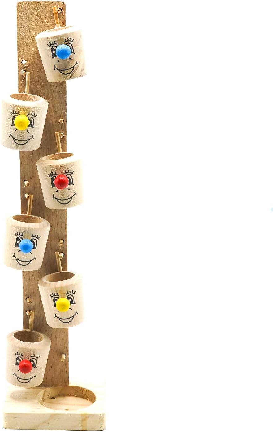 Buy Naayaab Craft Smiley Face Wooden Slider Marble Tree Game | Marble ...