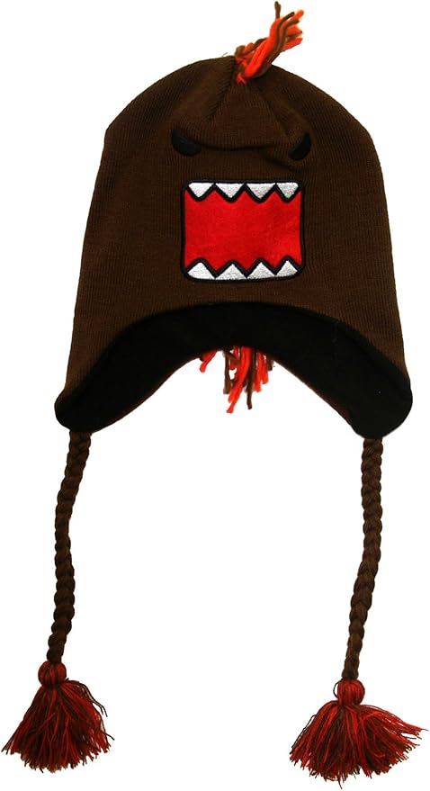 Amazon.com: Domo - Unisex-adult Domo - Big Face Mohawk Peruvian Knit Hat Red : Clothing, Shoes ...
