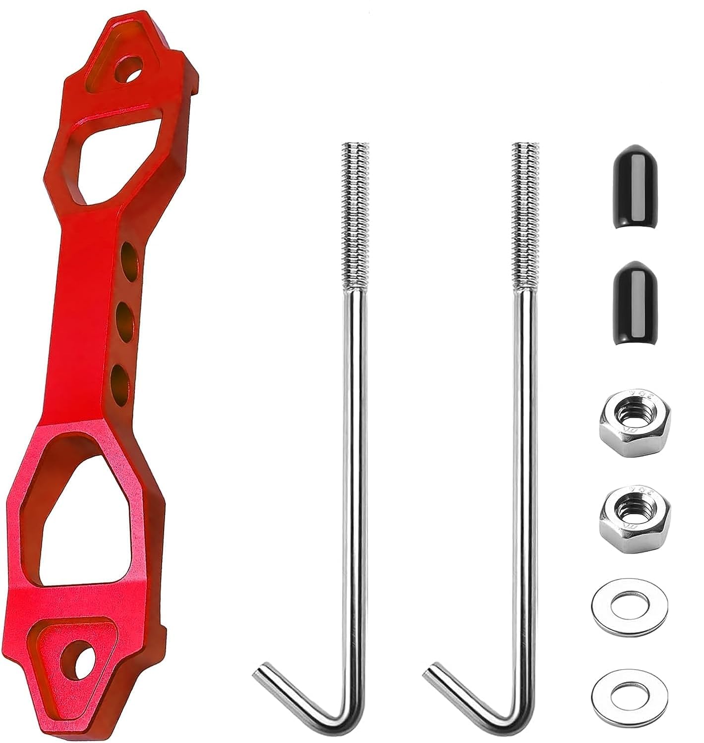 Snapklik.com : Plobeda Heavy Duty Battery Hold Down Bracket Aluminum ...