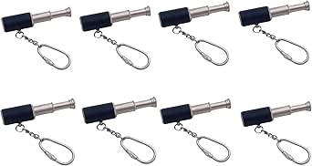 Amazon.com: Brass Finish Leather Telescope/Pirate Spyglass Keychain Car ...