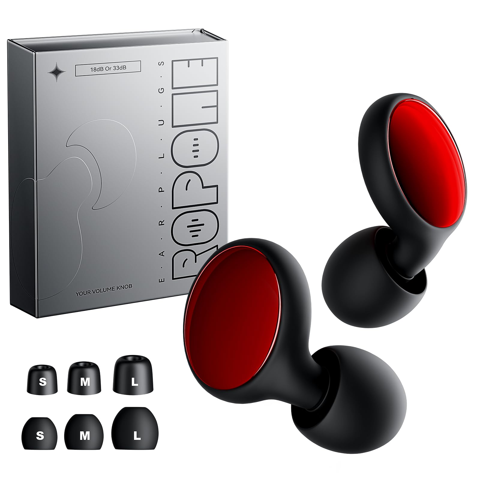 18dB＆33dB Adjustable High Fidelity Concert Ear Plugs Musicians ...