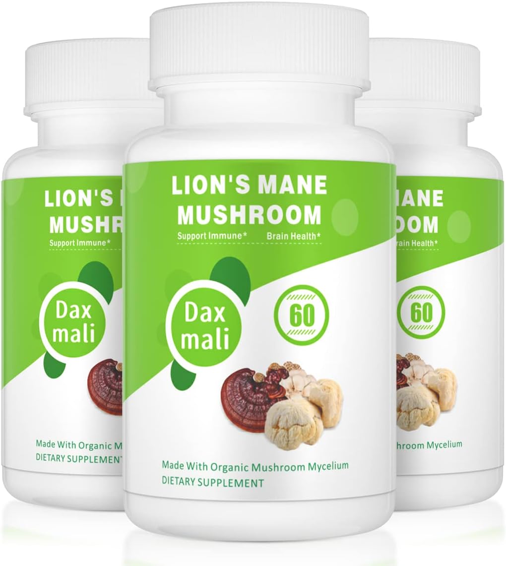 Amazon.com: Real Lion’s Mane Mushroom Capsules、 Chaga 、Maitake ...