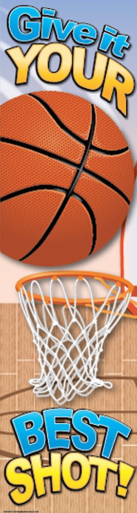 Amazon.com: Eureka Basketball Motivational Banner, Measures 45 x 12 ...