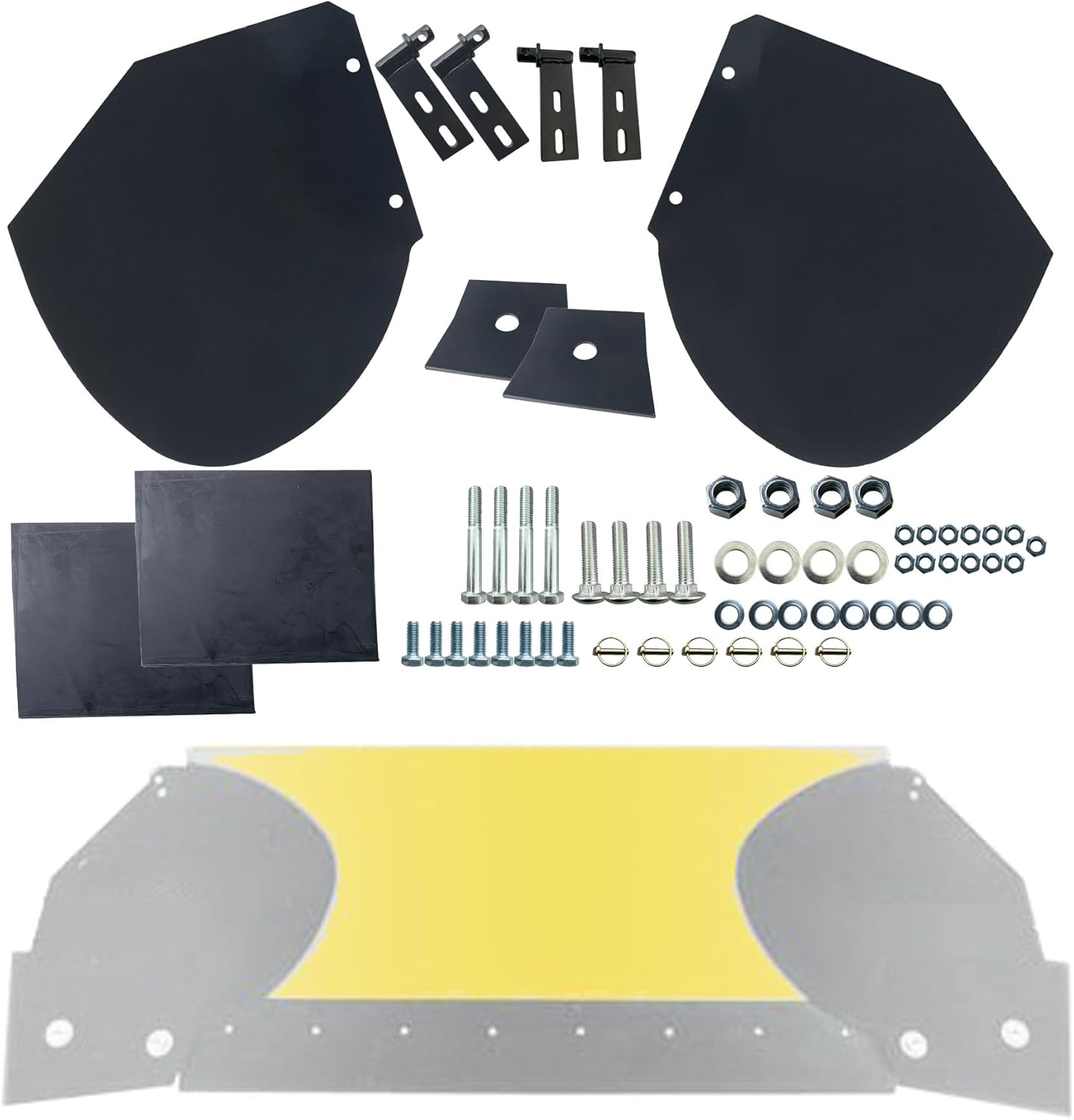 Amazon.com: SUONE A Pair Universal Heavy Duty Snow Plow Pro-Wing Blade ...