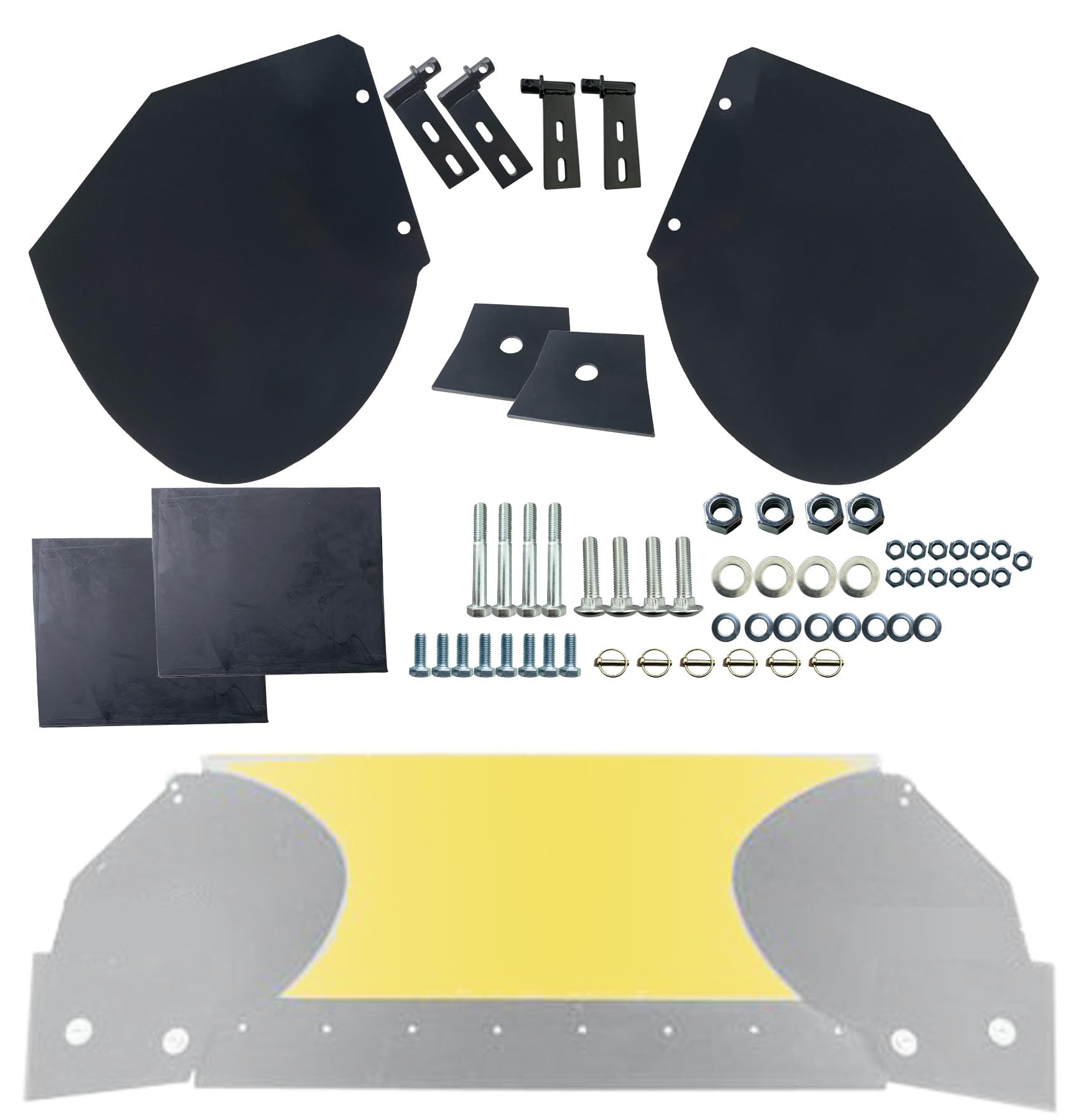 Amazon.com: SUONE A Pair Universal Heavy Duty Snow Plow Pro-Wing Blade ...