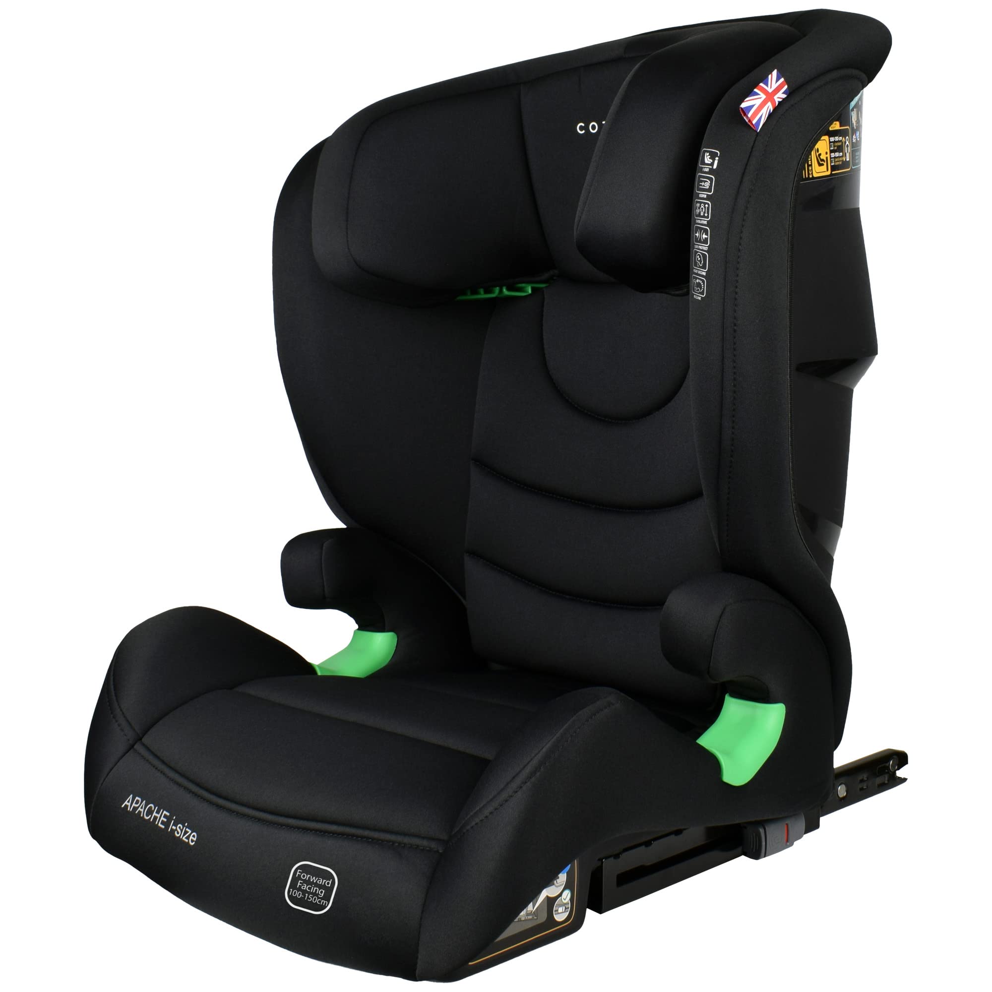 Cozy N Safe Apache i-Size 100-150cm High Backed Booster Car Seat ...