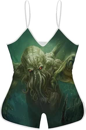 Amazon.com: Cthulhu Monster Funny Slip Jumpsuits One Piece Romper for ...