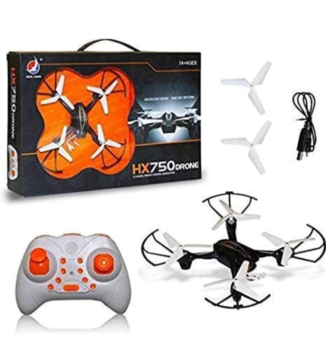 Buy Mahavir International HX-750 Drone 2.4 Ghz 6 Channel Remote Control ...