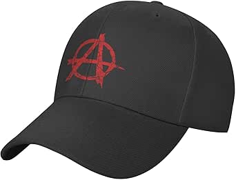Anarchy Distressed Symbol Baseball Cap Men - Classic Dad Hat Adjustable ...