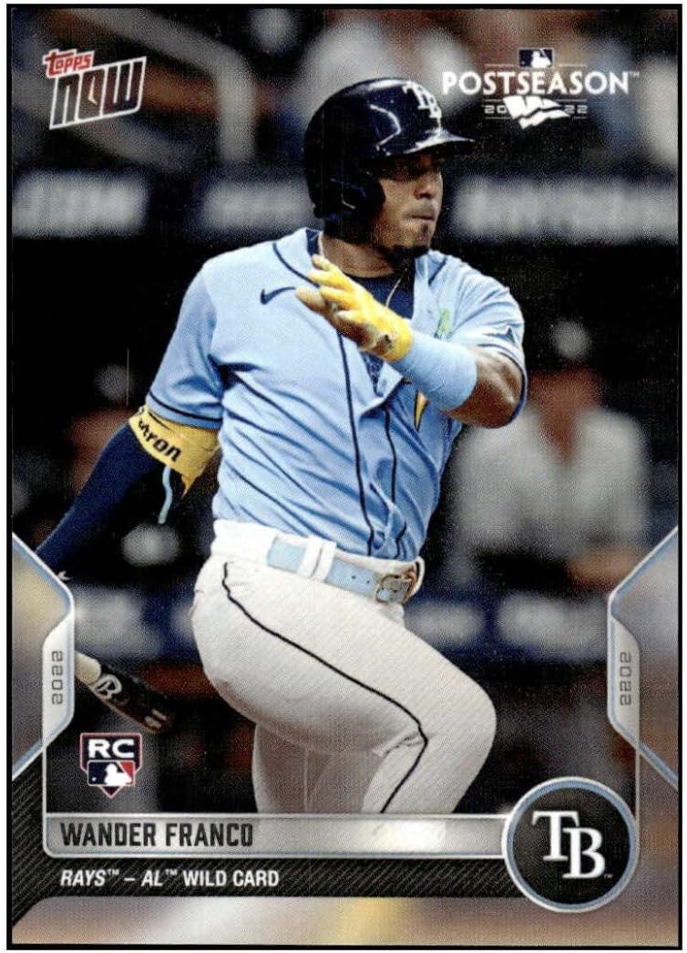 Amazon.com: WANDER FRANCO RC 2022 Topps NOW Post Season Wild Card ...