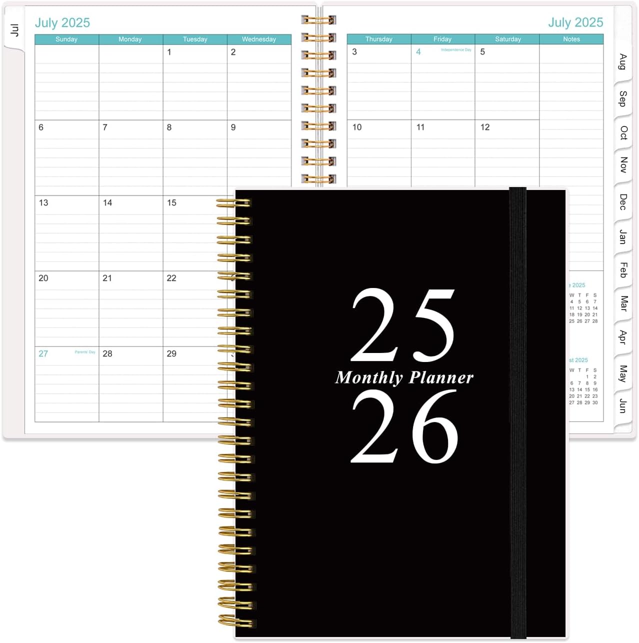 Amazon.com : Monthly Planner 2025-2026, 21 Months Calendar Planner 2025 ...