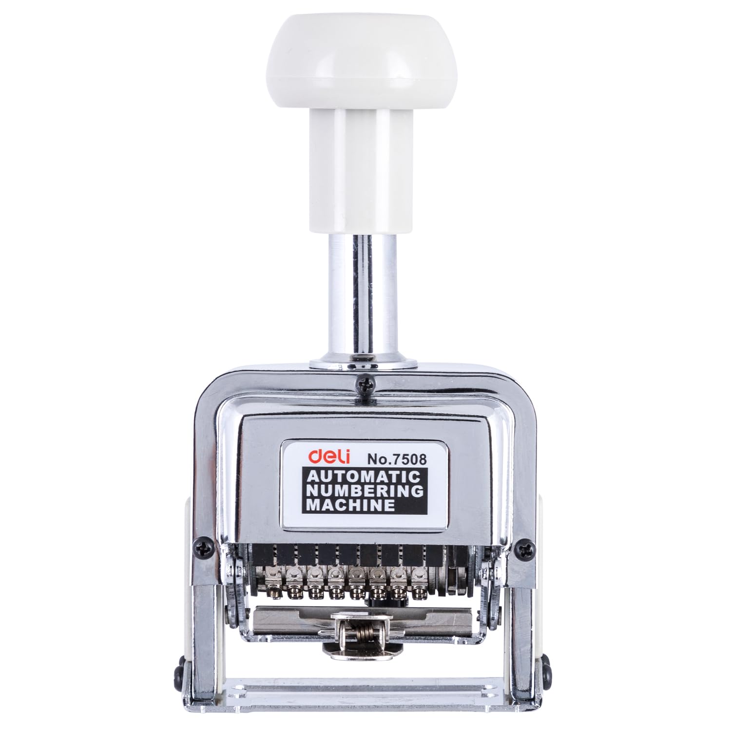 deli W7508 Automatic 8 Digit Numbering Auto Number Metal Machine With Digit Pen, Auto Shift ...