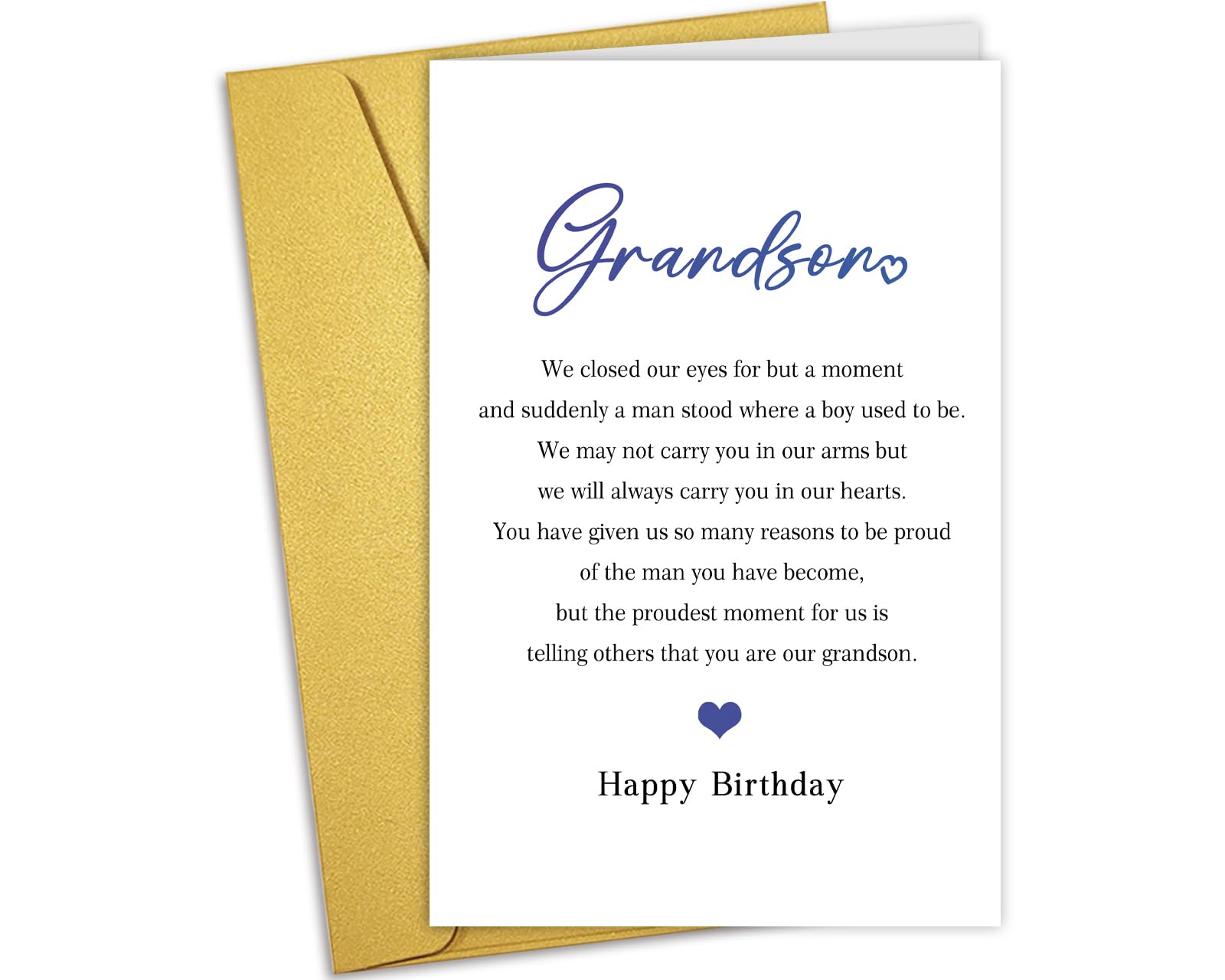 Amazon.com : Nchigedy Birthday Card for Adult Grandson, Grown up ...