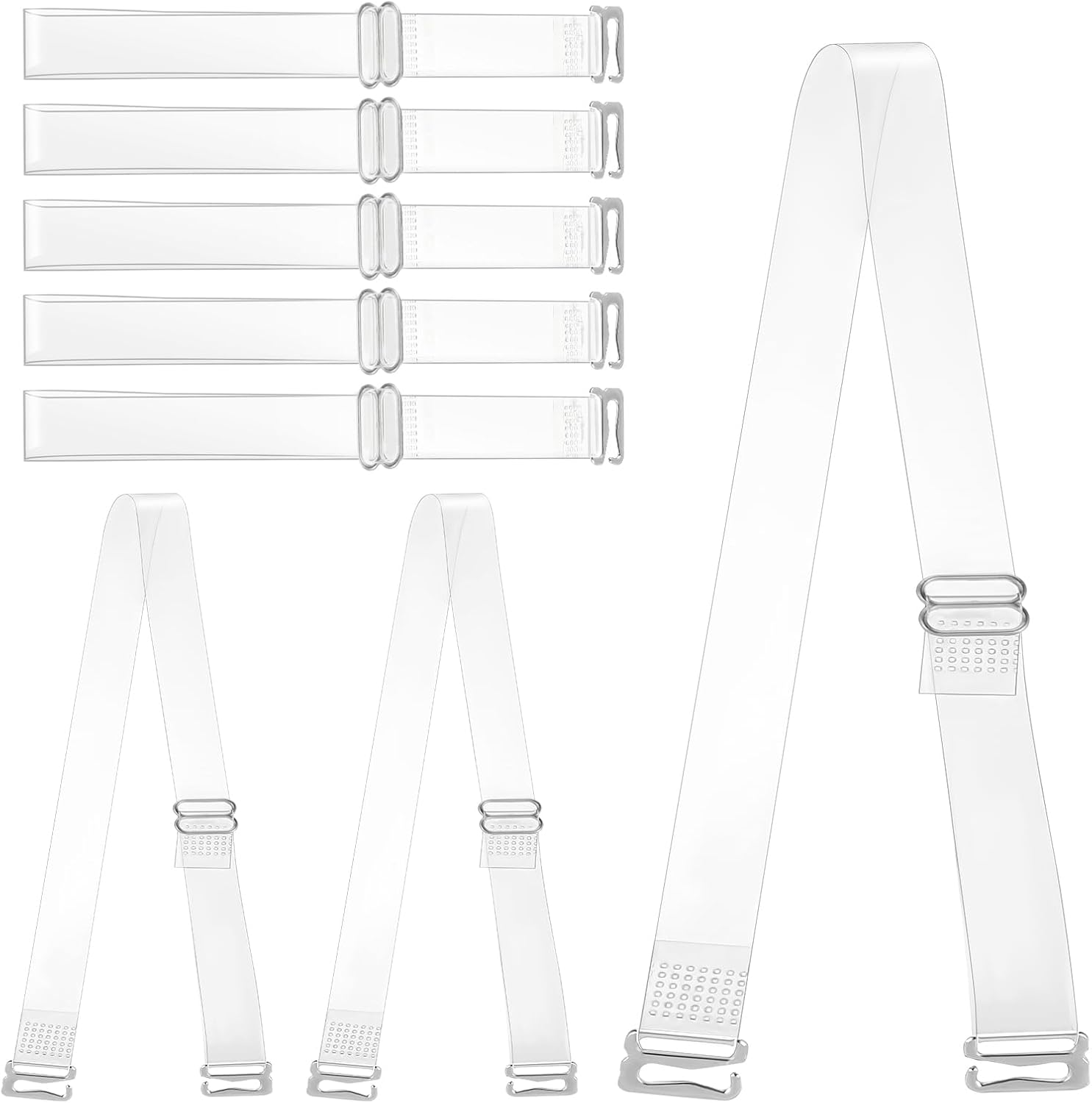 FdcLixuvol Clear Bra Straps for Women, 4 Pairs Invisible Lingerie ...