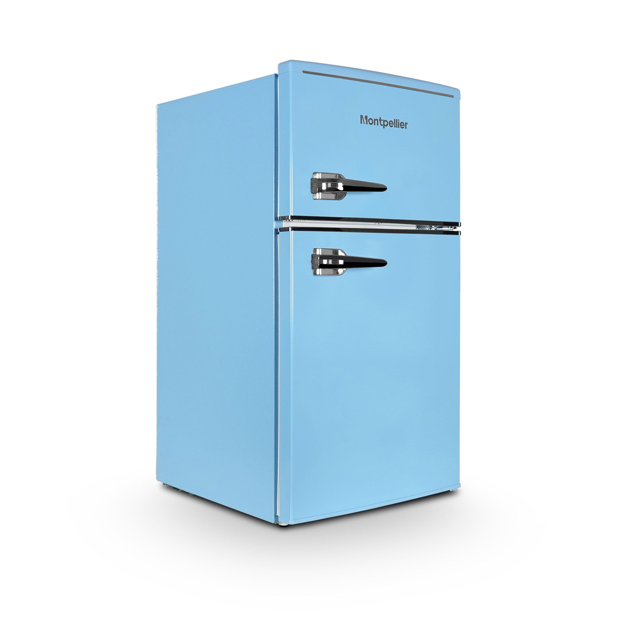 Montpellier MAB2035EPB Blue Retro Undercounter Fridge Freezer : Amazon ...
