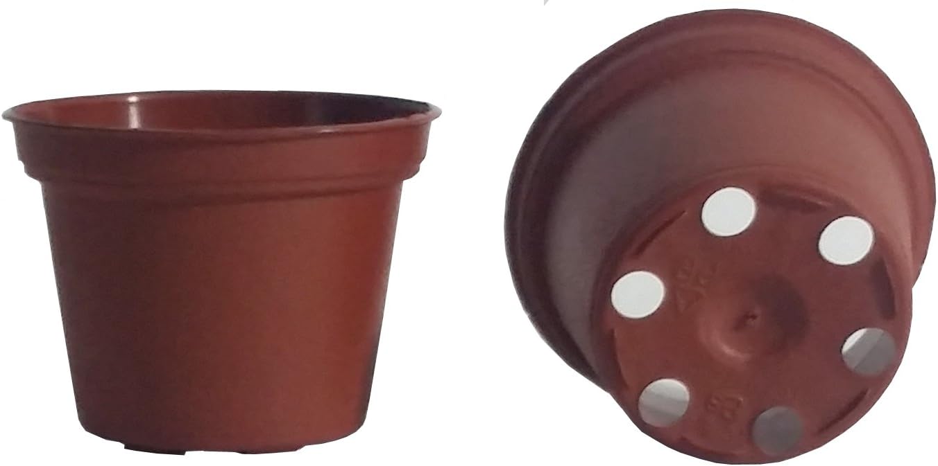 Amazon.com: 100 NEW 2 Inch Plastic Nursery Pots ~ Pots ARE 2.15 Inch ...
