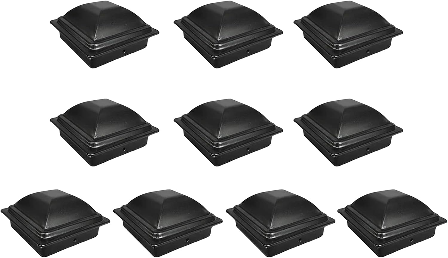 Amazon.com - PUPAYA Fence Post Caps, 10x Pyramid Decorative Fence Post ...