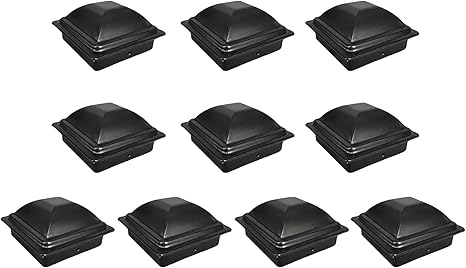 Amazon.com - PUPAYA Fence Post Caps, 10x Pyramid Decorative Fence Post ...