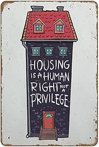 Amazon.com: Housing is A Human Right Print Socialism Human Rights Wall ...
