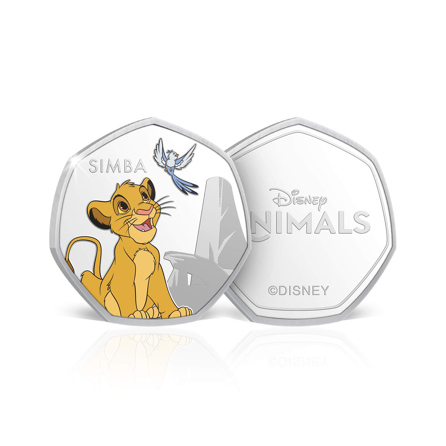 Buy Disney Gifts 50p Shaped Silver Coin Limited Edition Lion King ...