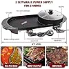 Amazon.com: Electric Grill Hot Pot 2 in 1,Multifunctional Smokeless ...