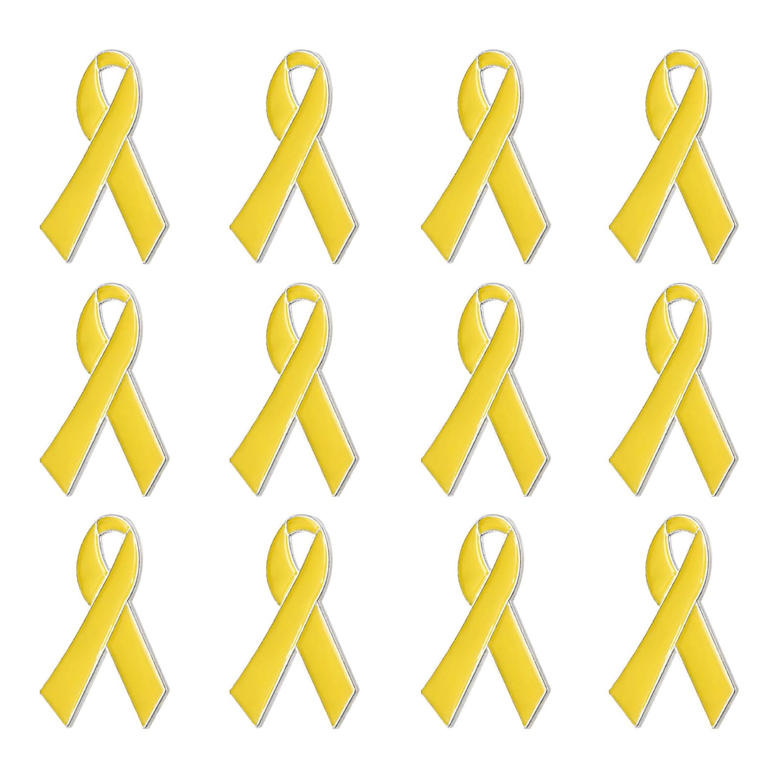 HUASAI Yellow Ribbon Pin for Hostages, Israel Support, Bone Cancer ...